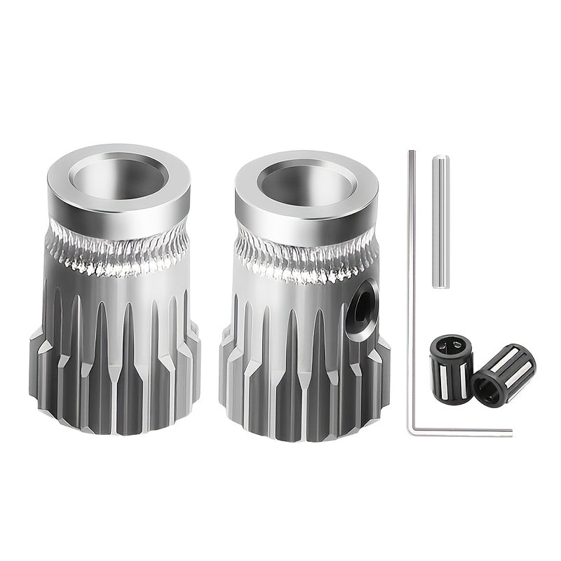 6pcs/set Of 3D Printer Accessories BMG Dual Gear Feeding Wheel, High ...
