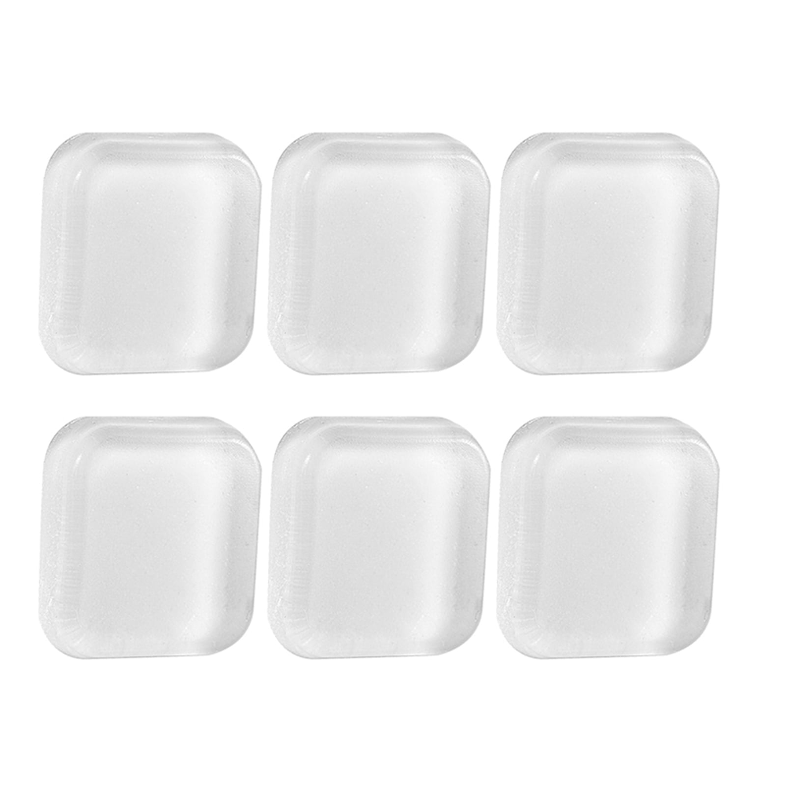 6pcs/set Versatile Wall Protectors Clear Square Pads on Rubber Guards ...