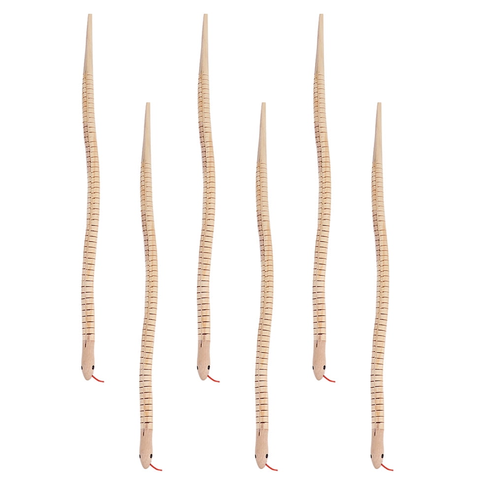 Craft Snakes 5 Unfinished Wood Snake Craft Kit - Paintable Articulated ...