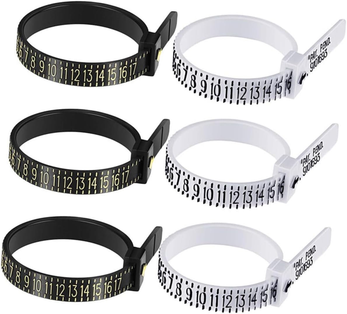 6pcs wrap Rings Tool Measurement Tool Ring Finger Size Finger Size ...