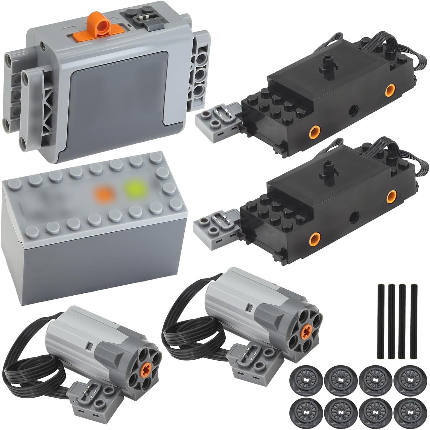 6pcsTechnic-Motor Battery-Box Set Train-Motor PowerFunction Kit Technic ...