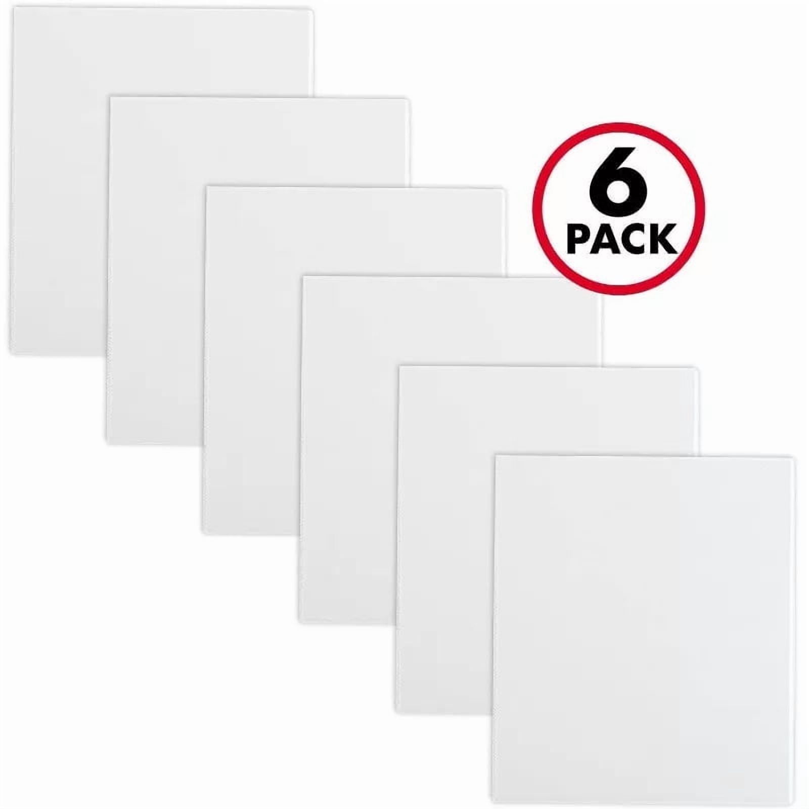 6pk 0.5" D Ring Binder White - ub&ub: Vinyl Hard Cover, 120 Sheet ...