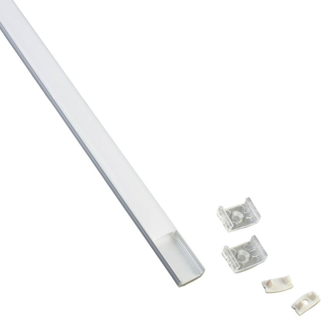 6pk LED strip U aluminum channel fit up to 13mm - Walmart.com