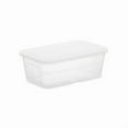 6qt Clear Storage Box White - Walmart.com