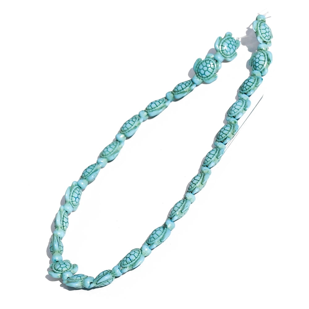 6strands Turquoise Beads Strands Dyed Turtle Turquoise 17x14mm about ...