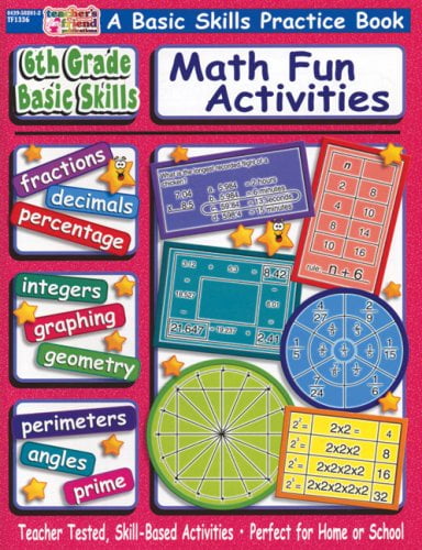 Pre-Owned 6th Grade Basic Skills: Math Fun Activities Paperback ...