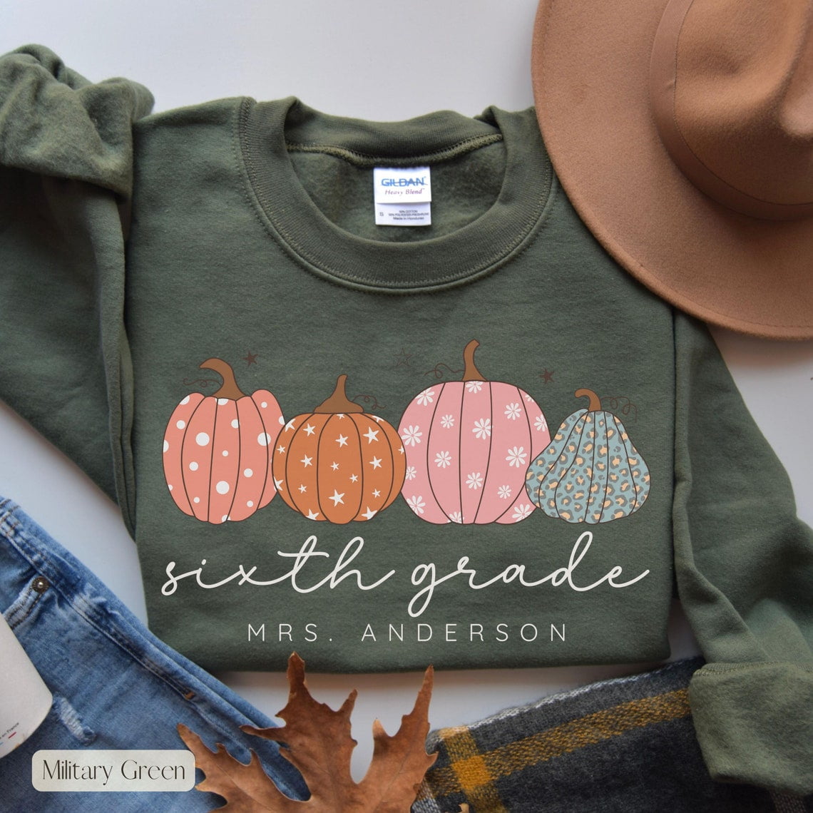 6th Grade Teacher Sweatshirt, Sixth Grade Sweatshirt, Teacher Fall ...