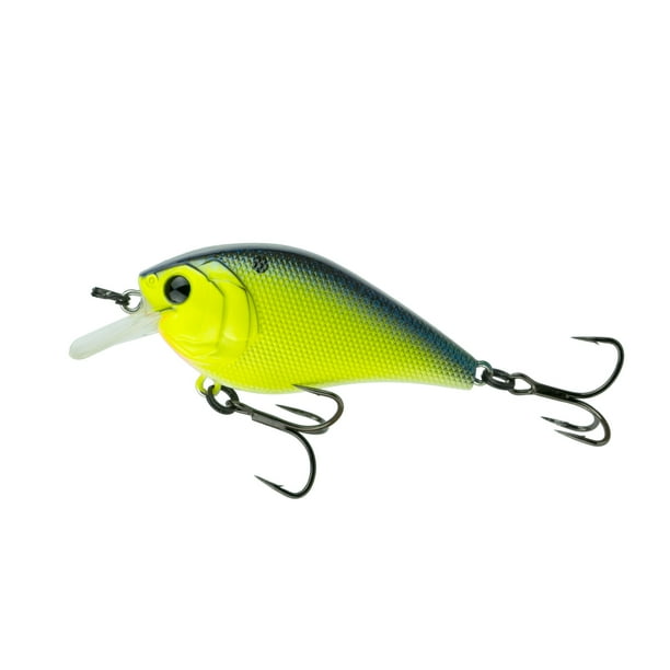 6th Sense Fishing Crush 100X - Chartreuse Pro Blue Squarebill Crankbait ...