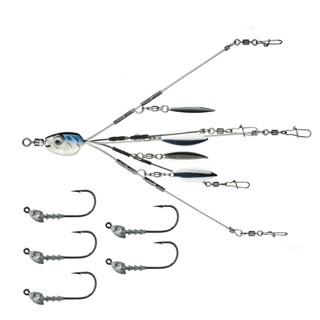 6th Sense Fishing Divine Umbrella Rig Kit - 5.5 Blades - Stainless Wire ...