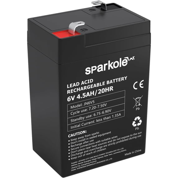 6v 4.5ah Battery Sealed Lead Acid Rechargeable Battery, Maintenance ...