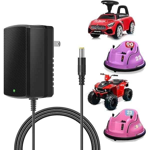 6v Battery Charger for Kids Ride On Car Toys 6 Volt Battery Charger for ...