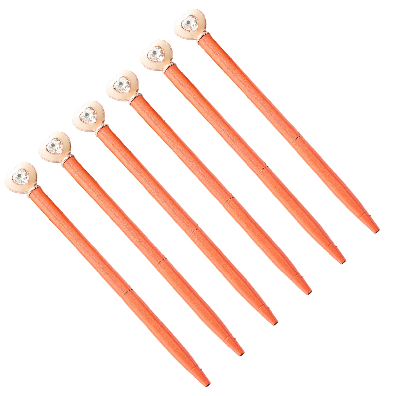6x 1.0mm Love Heart Ballpoint Pen Smooth Writing Pen Signatures Pen ...