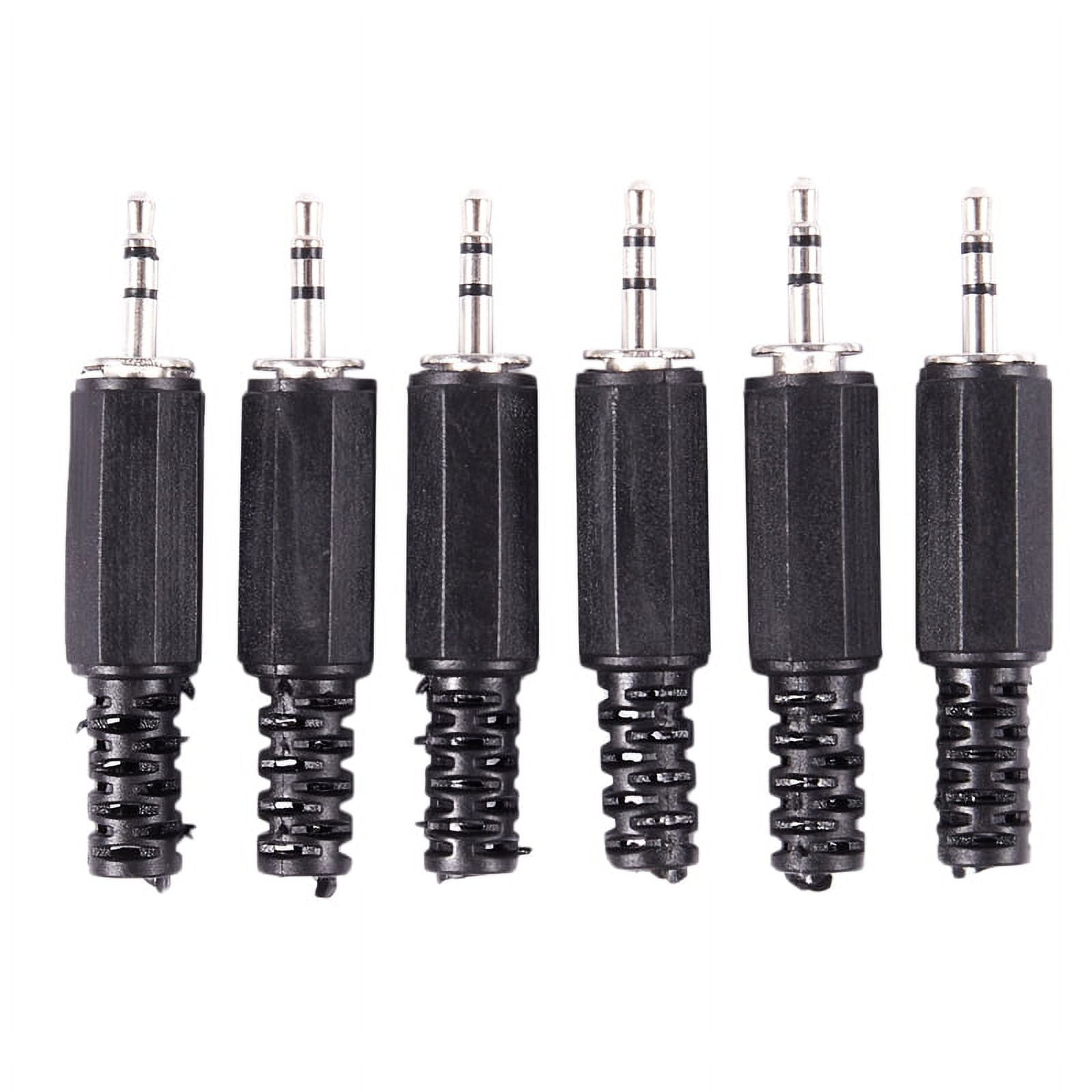 6x 2.5mm Stereo Male Plug DIY Solder Headphones Audio Connector ...