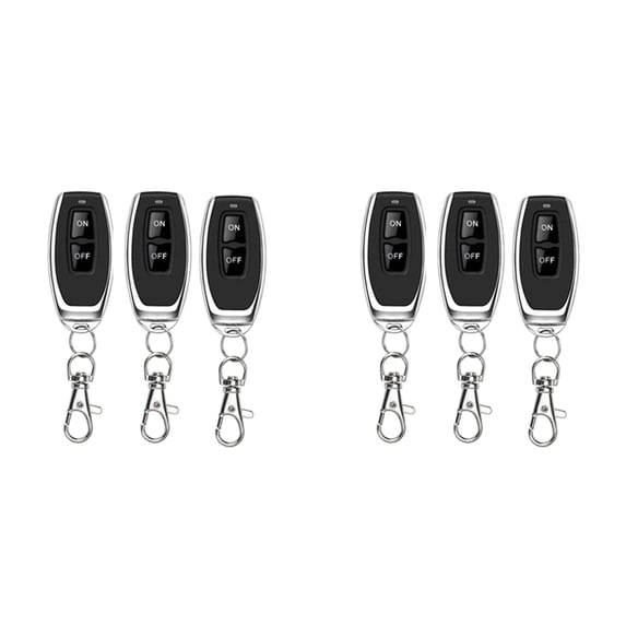 6x 433MHz Wireless Remote Control Switch for 220V 30A Relay Lighting ...