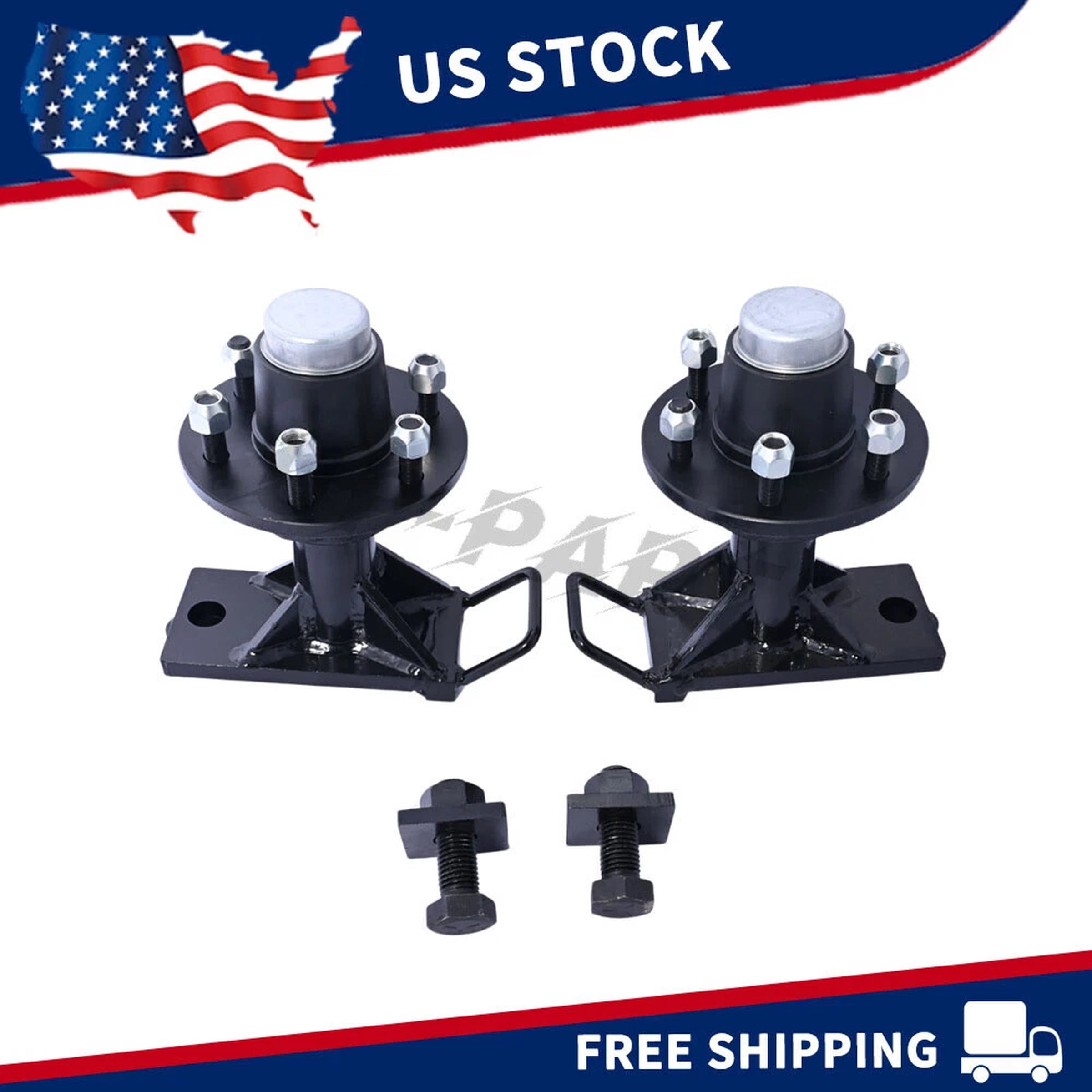 6x 5.5 Lug 8000LB Superior Shipping Container Wheels, Bolt-on Spindle ...