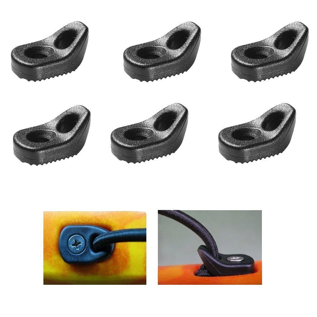 6x Black Kayak Single Eyelet Tie Down Loop Deck Fitting Rigging Kits ...