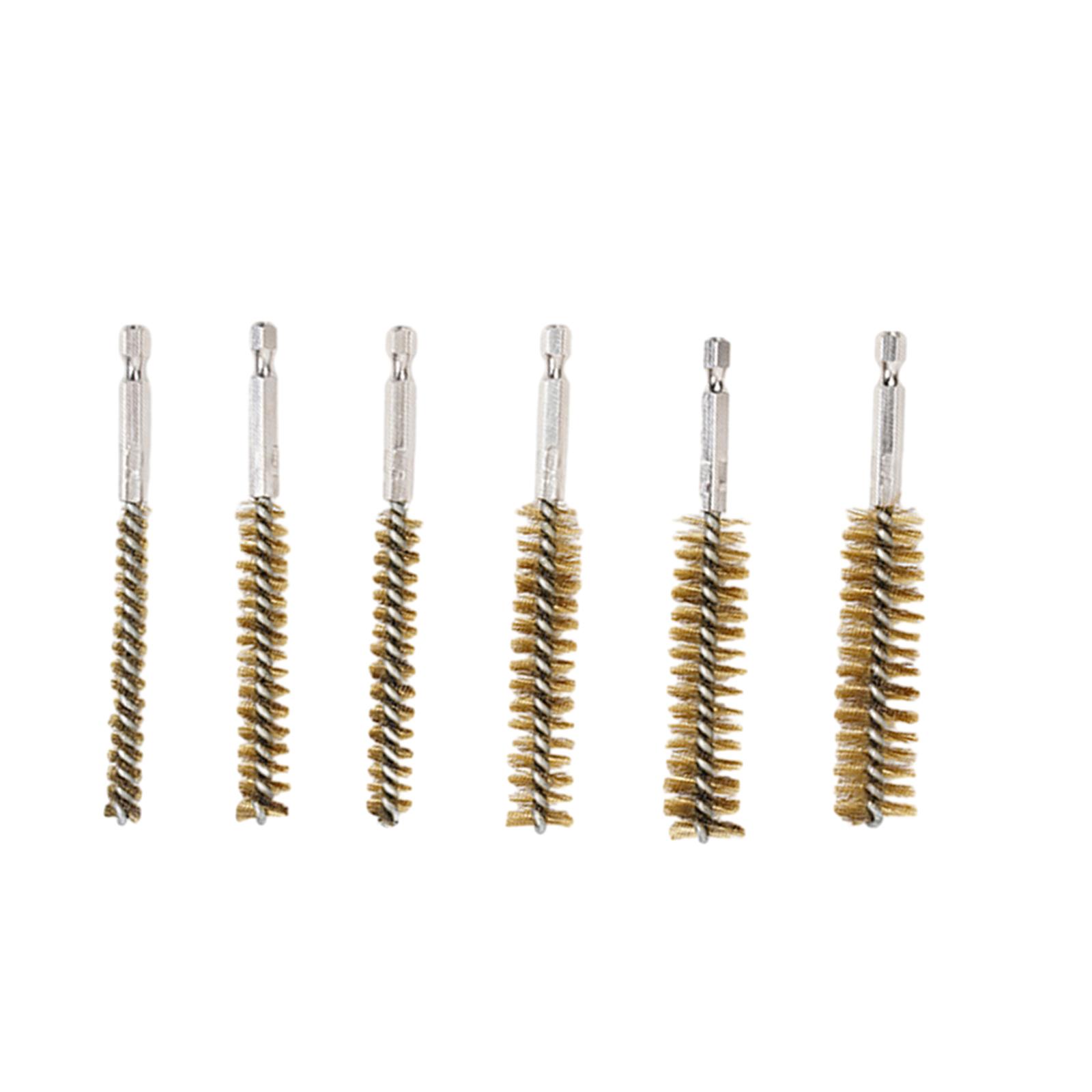 6x Bore Cleaning Brush, Tube Brush Rust Cleaner, 8mm 10mm 12mm 15mm ...