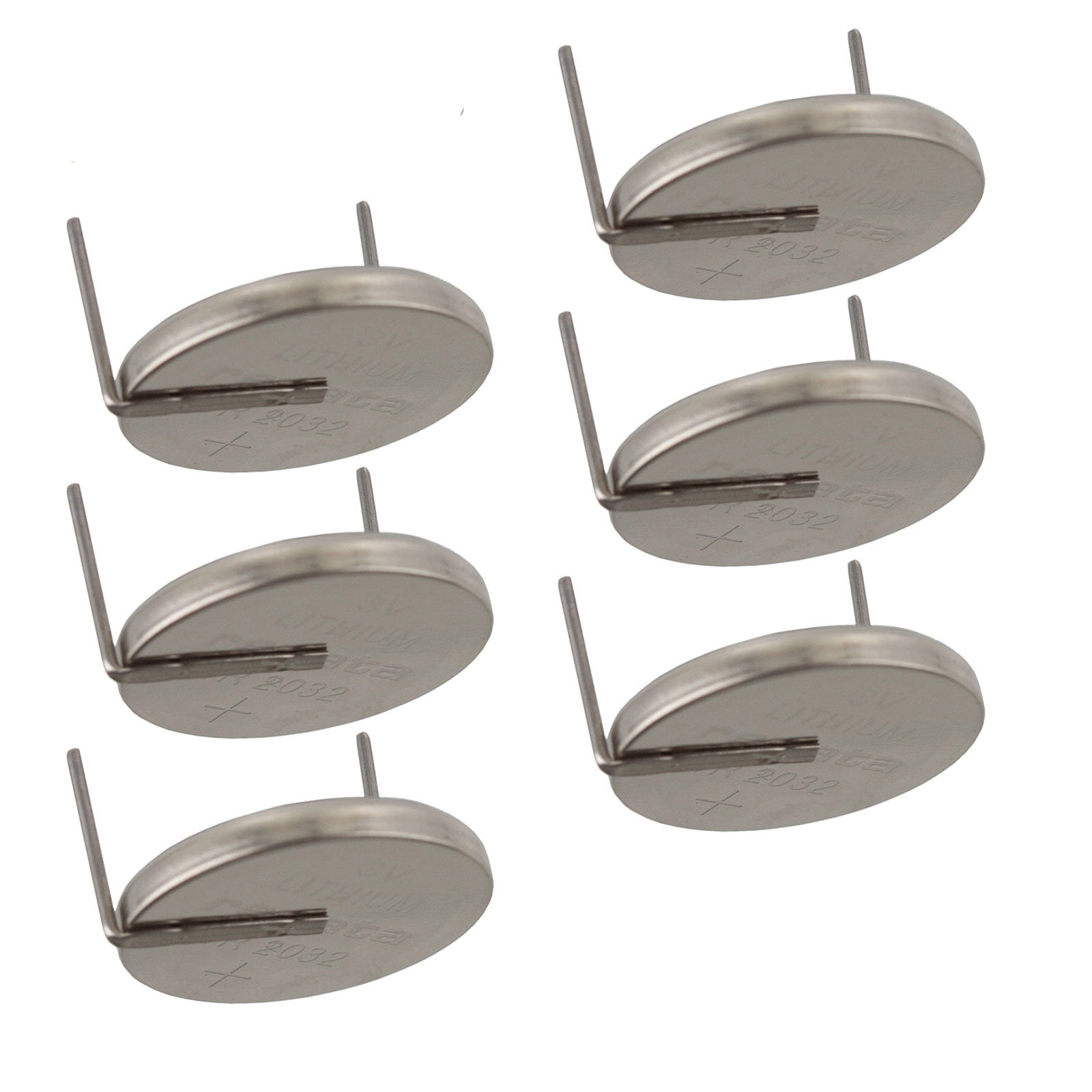 6x CR2032AH-MFR 3V Lithium Coin Battery HORZ 2-PIN for CMOS Memory RTC ...