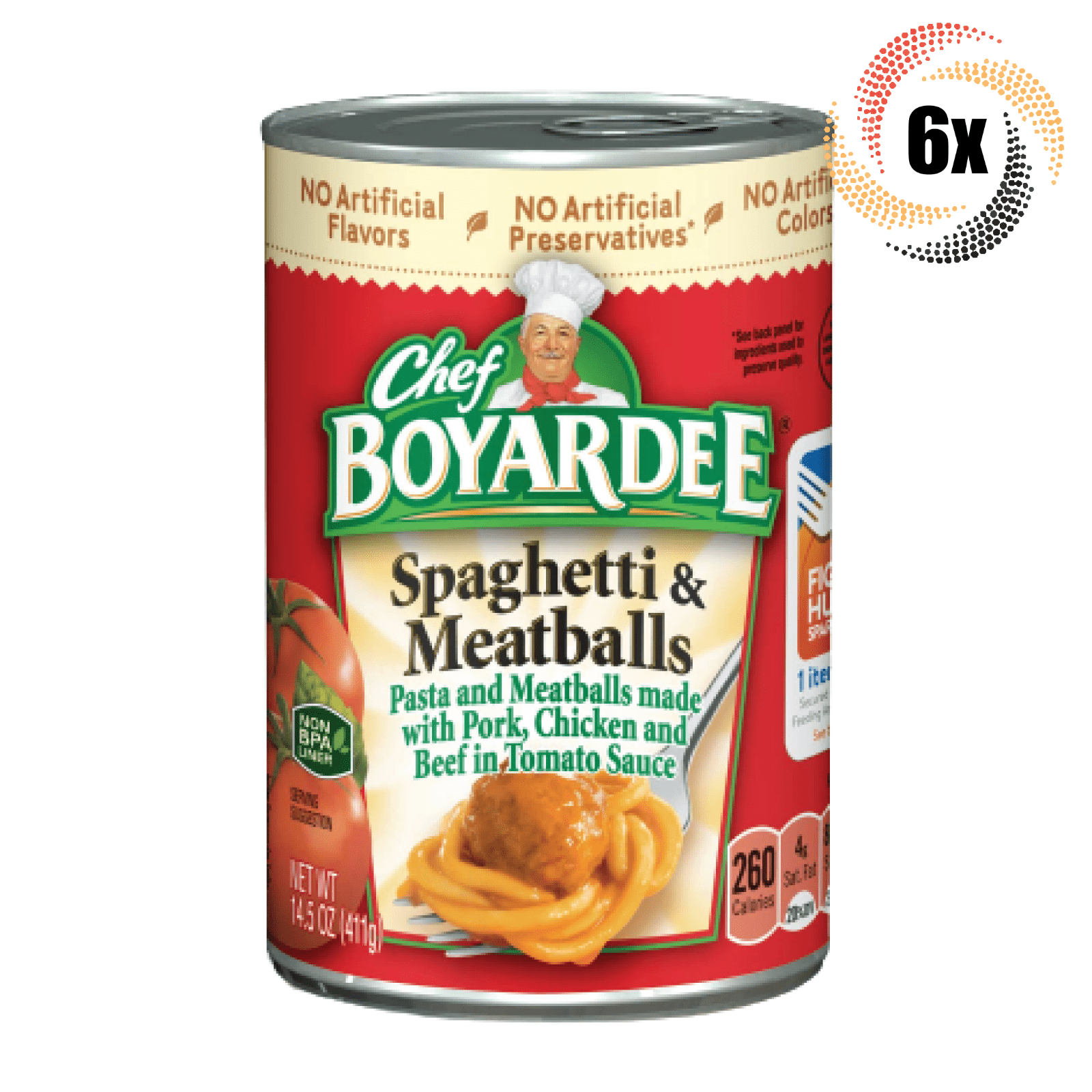 6x Cans Chef Boyardee Lasagna Pasta With Chunky Tomato & Meat Sauce 14 ...