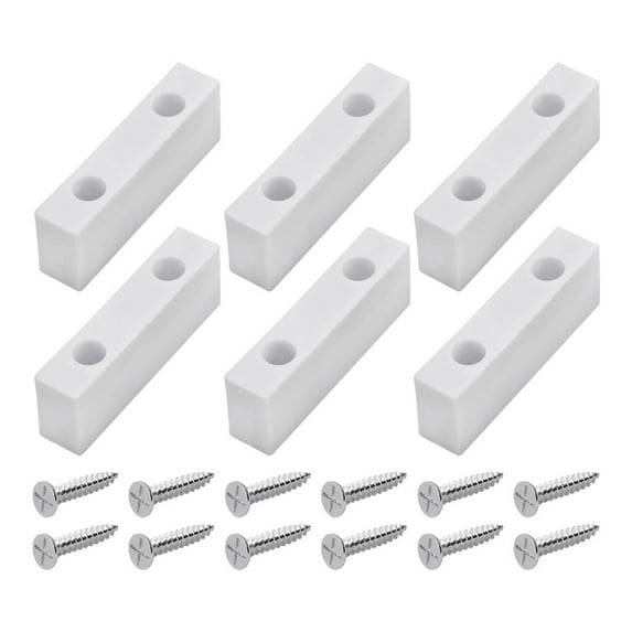 6x Double Hole Sliding Door Lock Block Limiter for Window Positioning ...