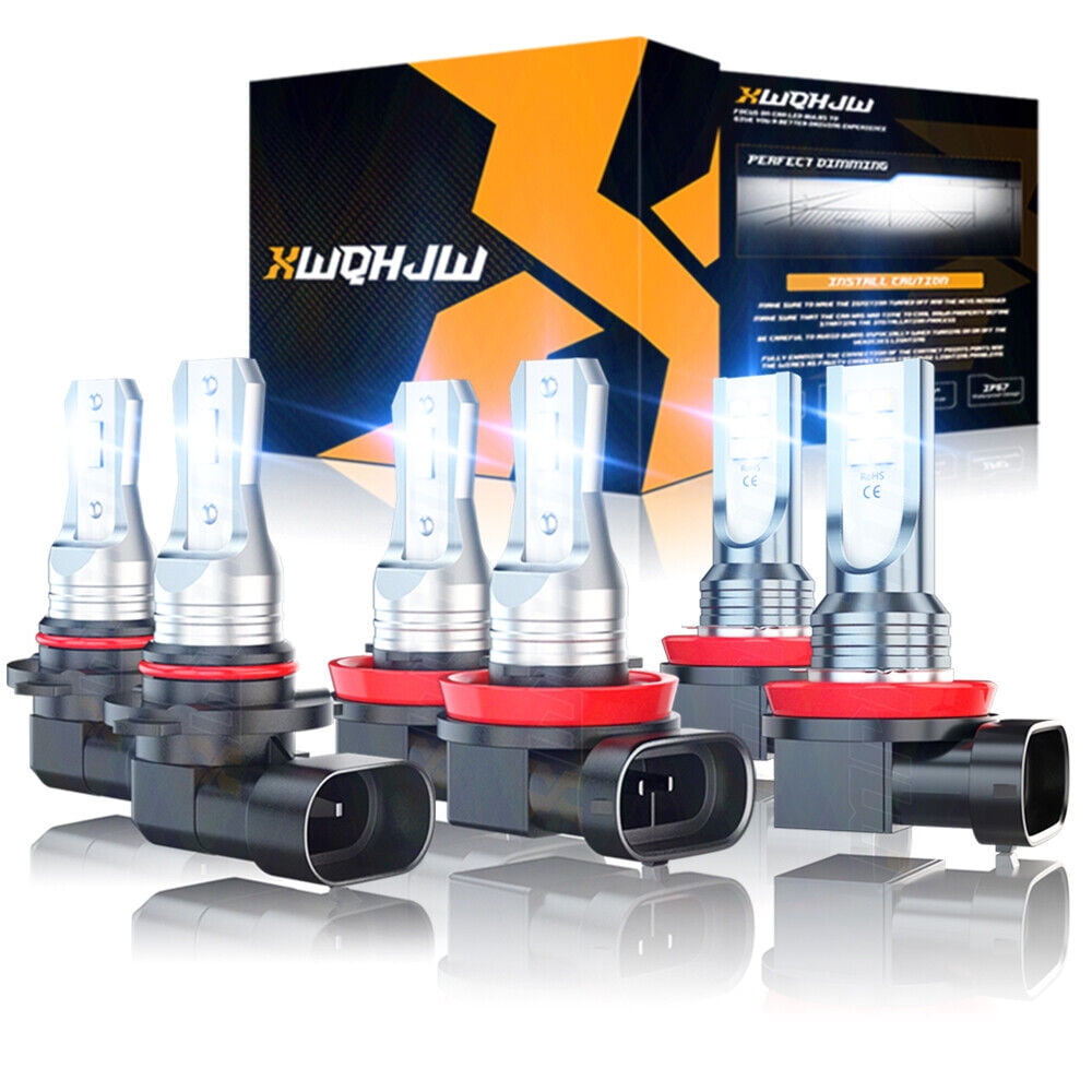 6x For MAZDA 3 2010-2013 6000k LED Headlight Hi/Low Beam + Fog Light ...