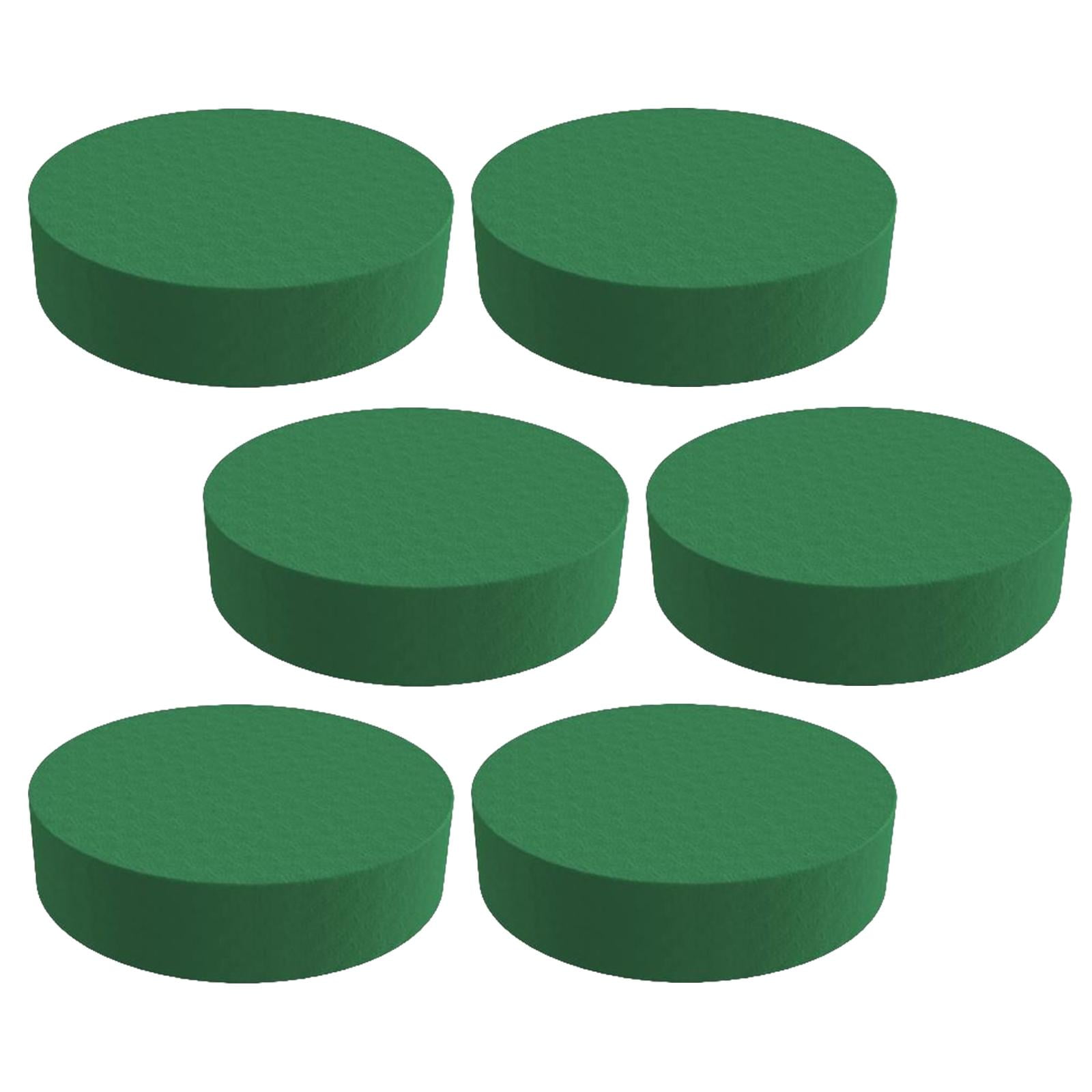 6x Green Floral Wet Foam Table Ornament Artificial Flowers Bowl Base ...