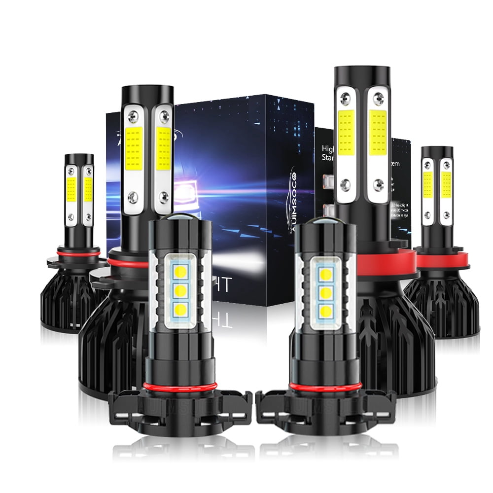 6x LED Headlight Bulbs For Chevy Silverado 1500 2500HD 2007-2015, 9005 ...