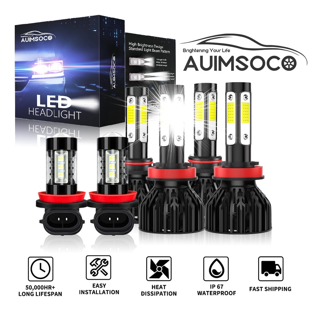 6x LED Headlight Bulbs For Ford Ranger 2019-2022, 9005/HB3 High Beam ...