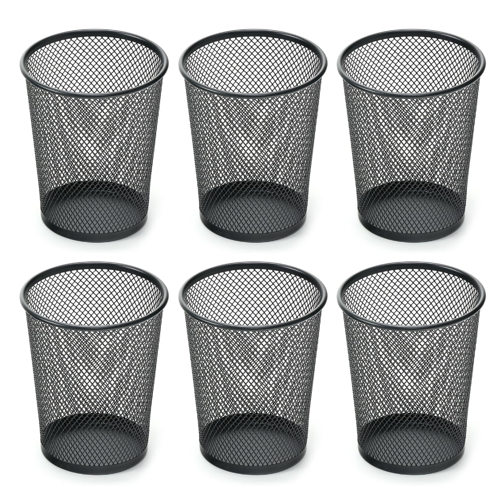 6x Large Capacity Cylinder Stationery Holder Desktop Pen Holder Makeup ...
