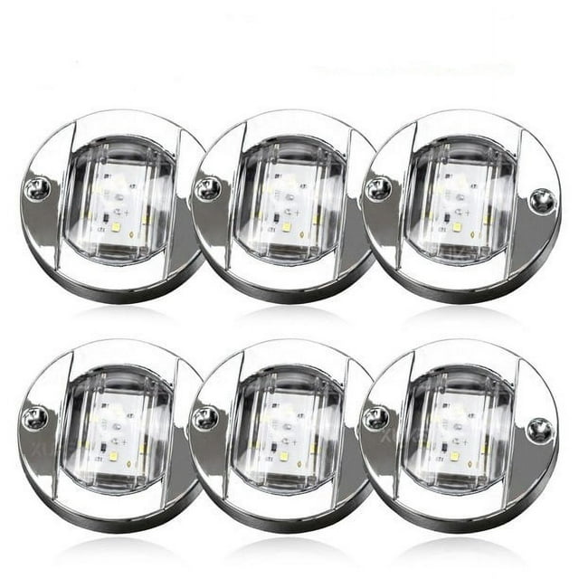 AUTOXBERT 6x Marine Boat 6 LED Lamp Cabin Deck Courtesy Light Stern ...