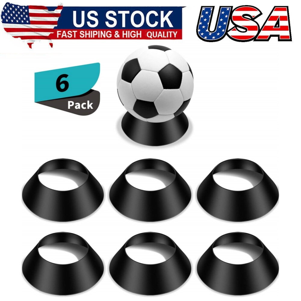 6x Memorabilia Ball Display Stand Pedestal Ball Stand Holder for Soccer ...