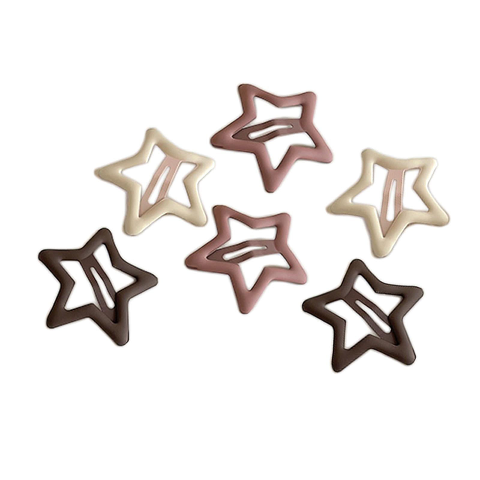6x Metal Hair Barrettes Ornament Hairpins Bangs Clips Fastener Women ...