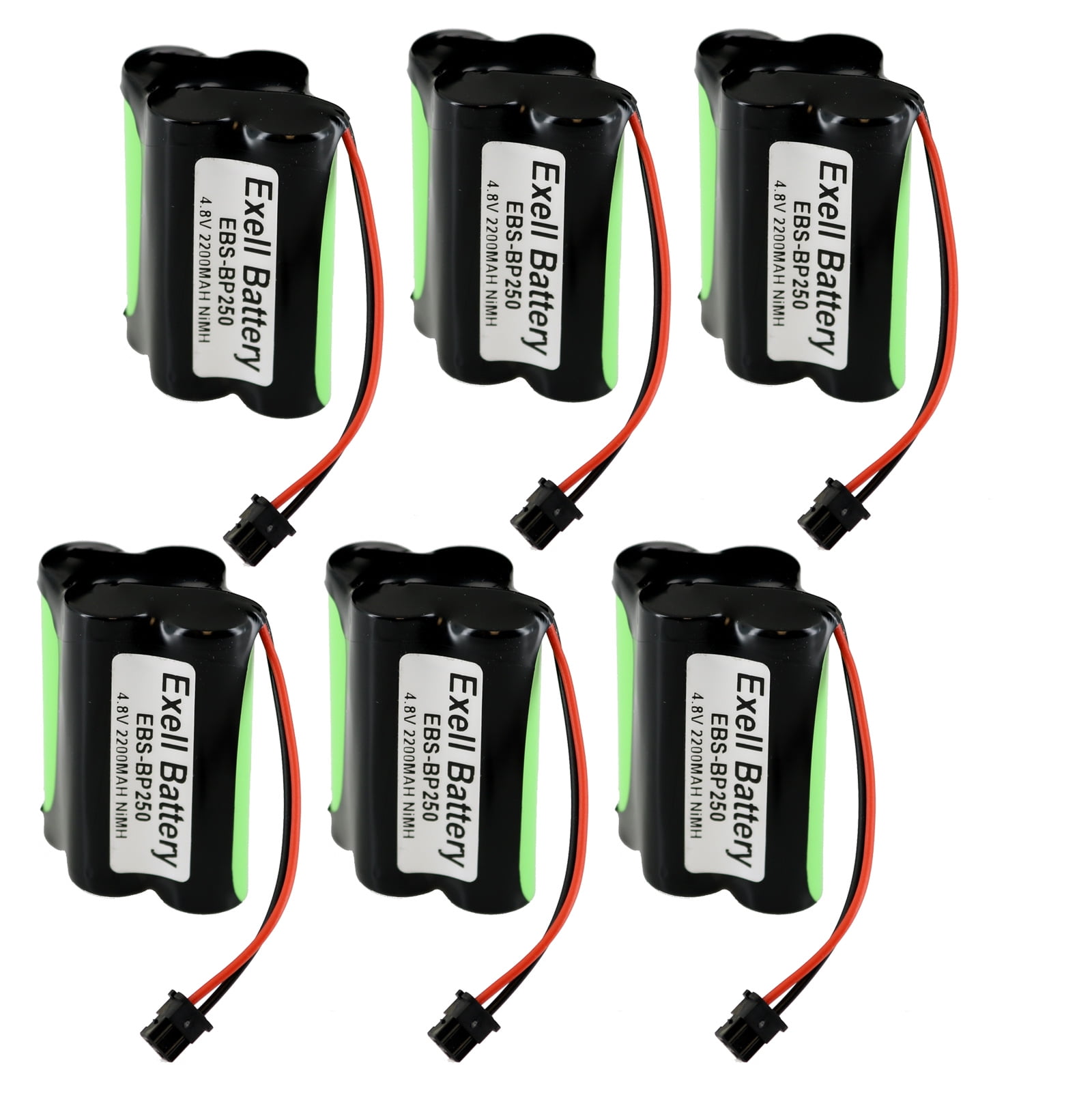 6x Scanner Battery EBS-BP250 Compatible with Sportcat SC140 SC140B ...