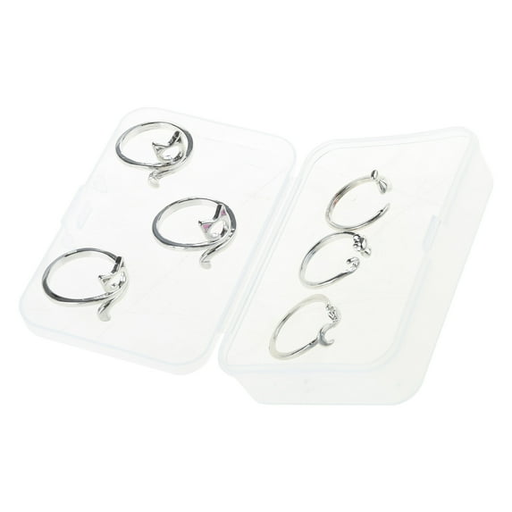 6x/Set Crochet Tension Rings Adjustable Crochet Loop Rings Cats Ear ...