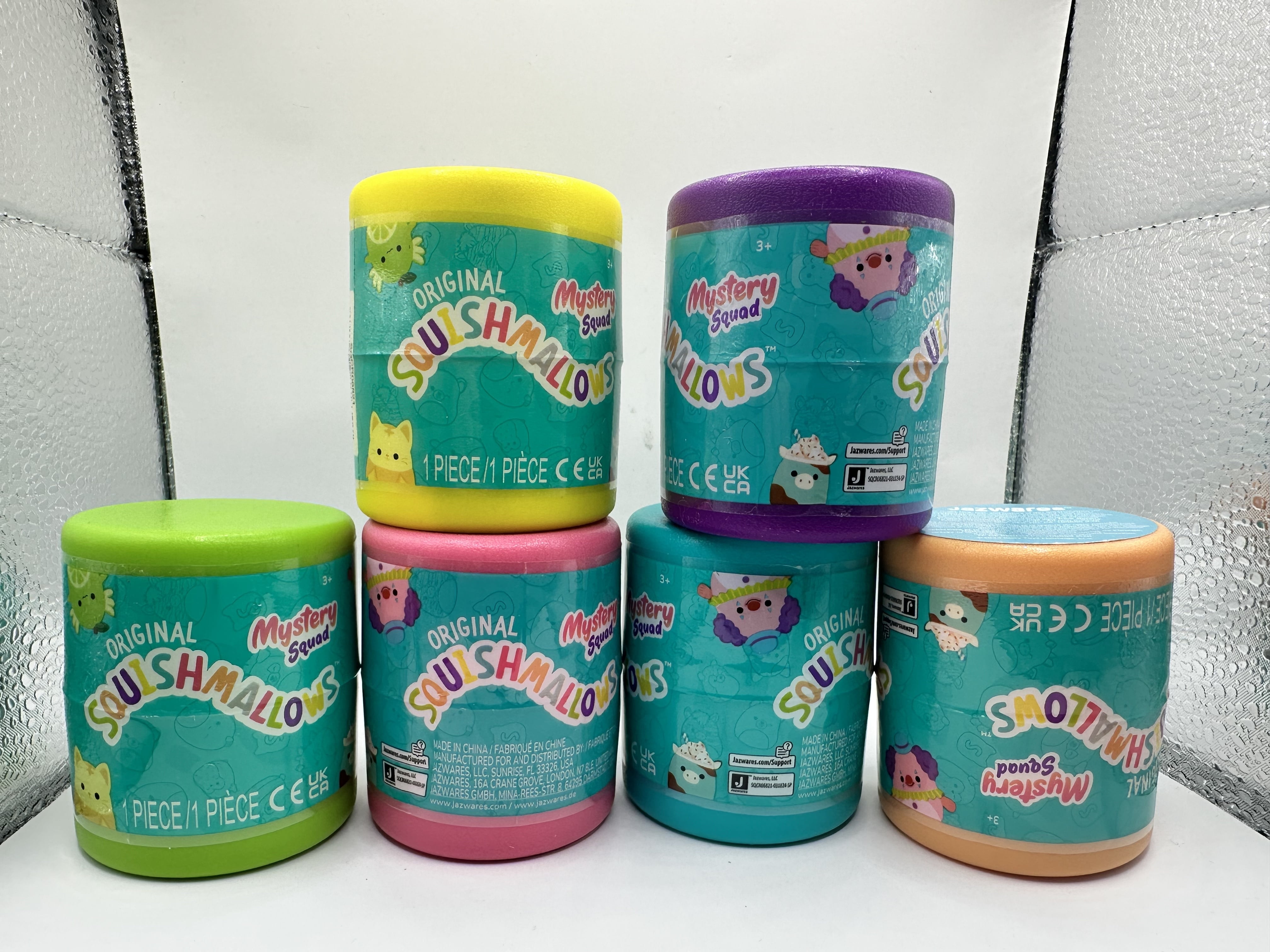 6x Squishmallows Micromallows Mystery Squad 2" Plush Blind Capsule ...