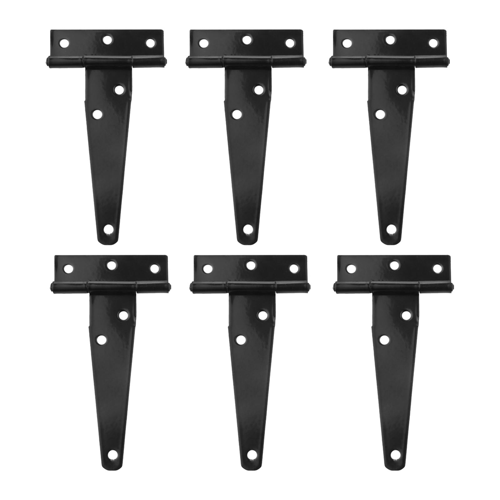 6x T Strap Hinge T Hinge Hardware Black Triangle Hinge Wrought Iron ...