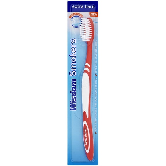 6x Wisdom Smokers Extra Hard Brush Toothbrush (Previously Addis) by ...