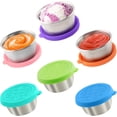 6x1.6 Oz Salad Dressing Containers With Lids, Small Leakproof Reusable ...