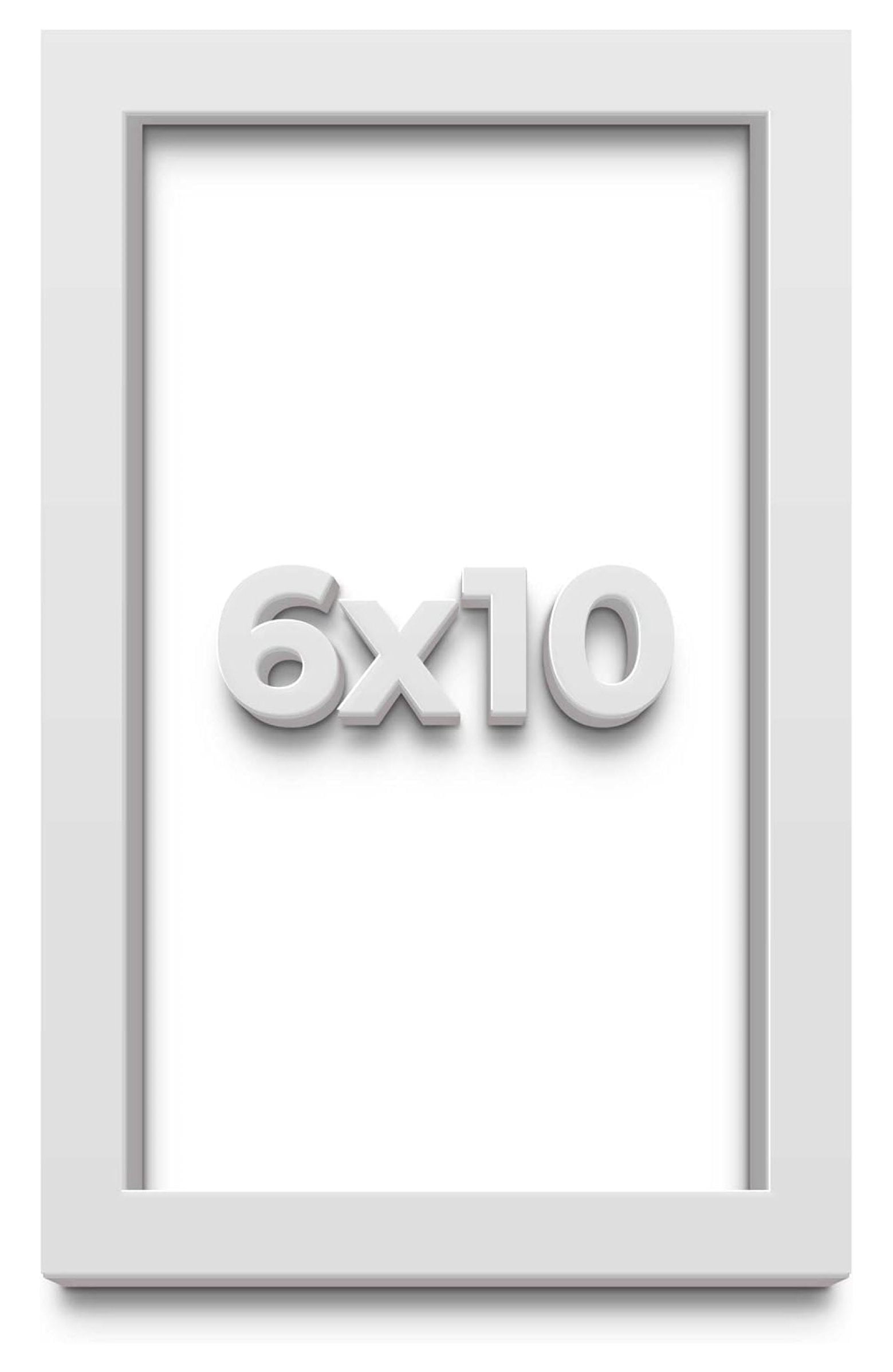 6x10 Box White Display Frame | 2 Inches Deep | 1 Inch Moulding Width ...