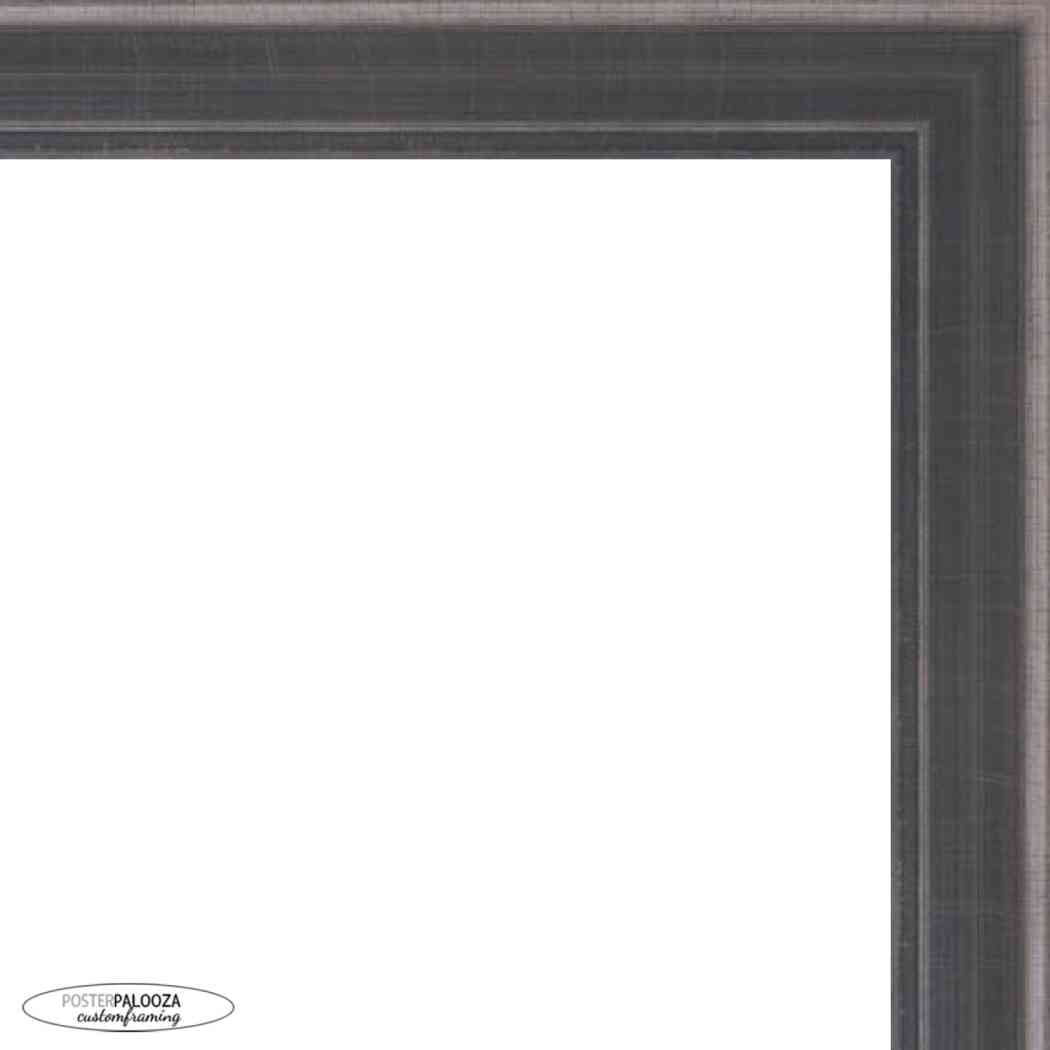 6x10 Elegant Silver Picture Frame - UV Acrylic, Foam Board Backing ...