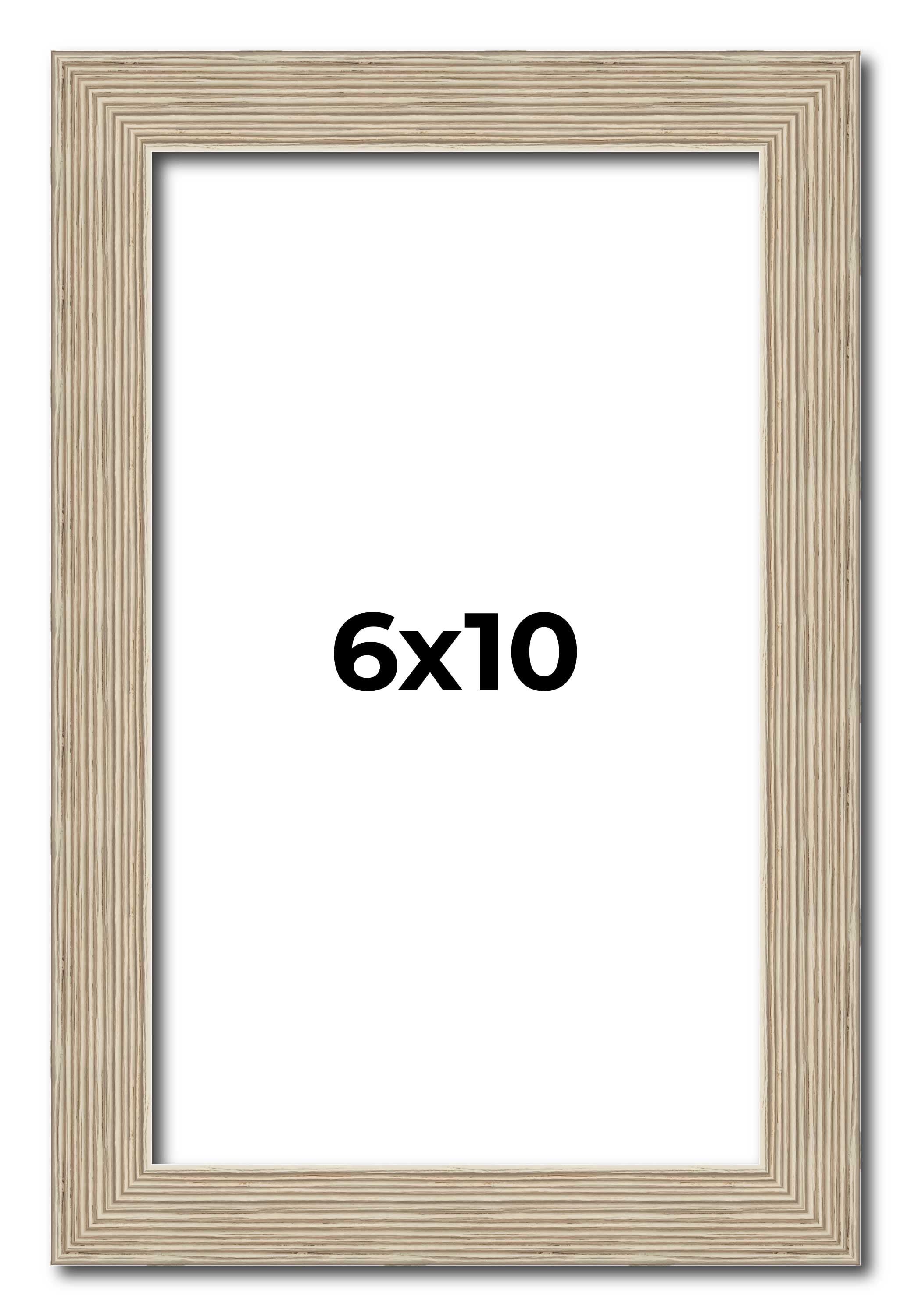 6x10 Frame Grey Solid Wood Picture Frame Width 1 Inches | Interior ...