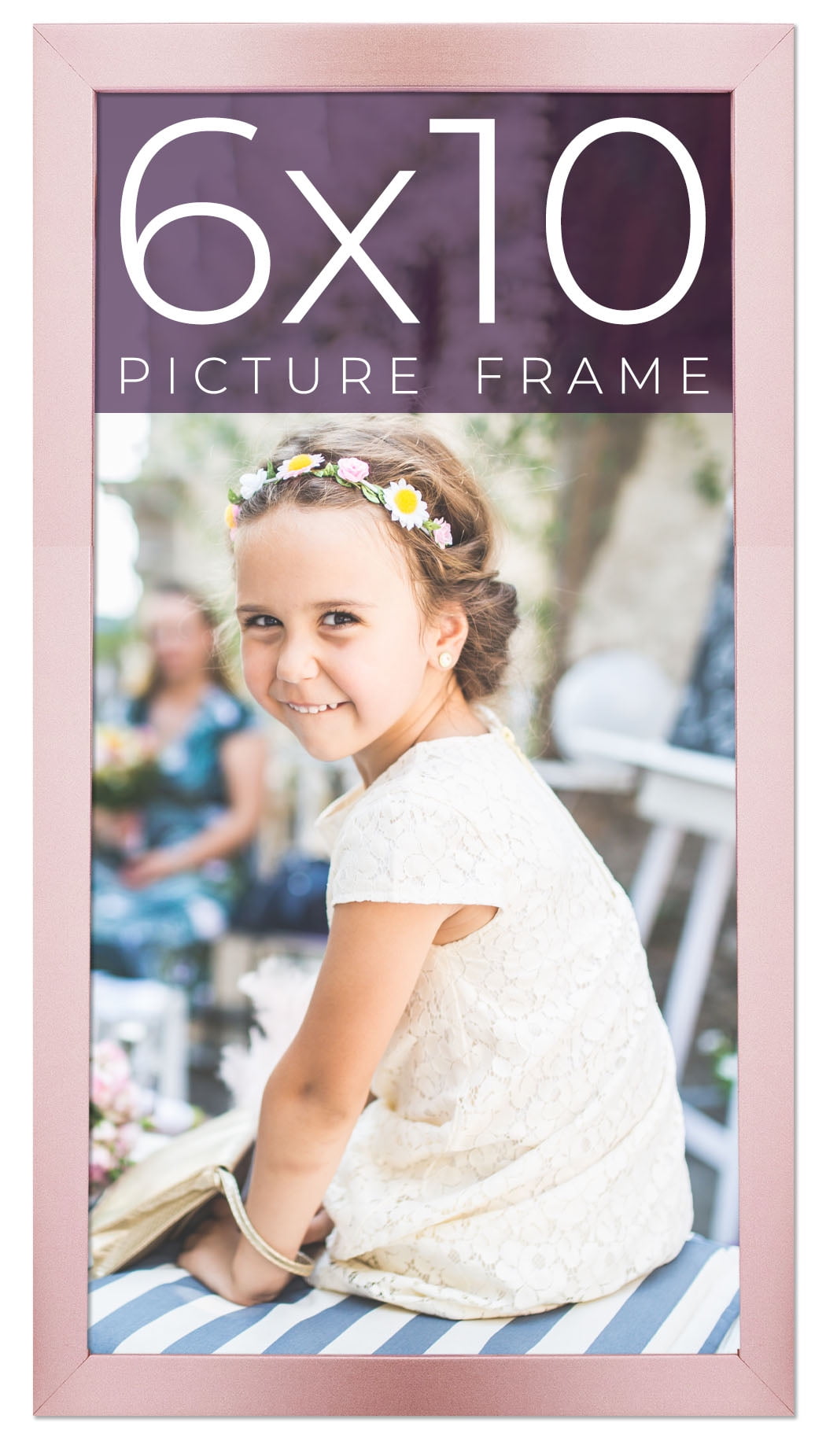 6x10 Frame Pink Real Wood Picture Frame Width 0.75 inches | Interior ...