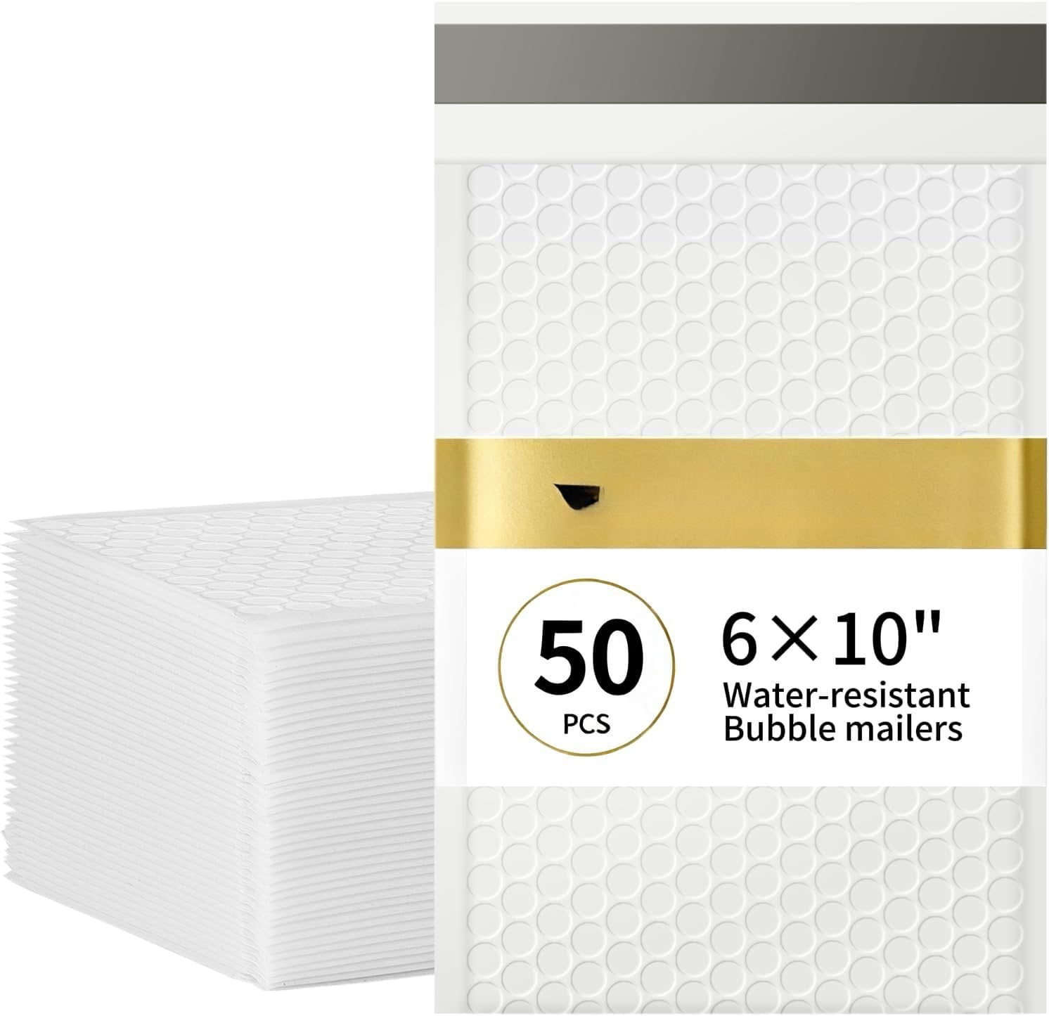 6x10" Inch Mailers 50 Padded Envelopes Self Seal Bags for Mailing Cards ...