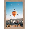 6x10 Picture Frame Rustic Brown for Wall Hanging or Tabletop, Wall ...