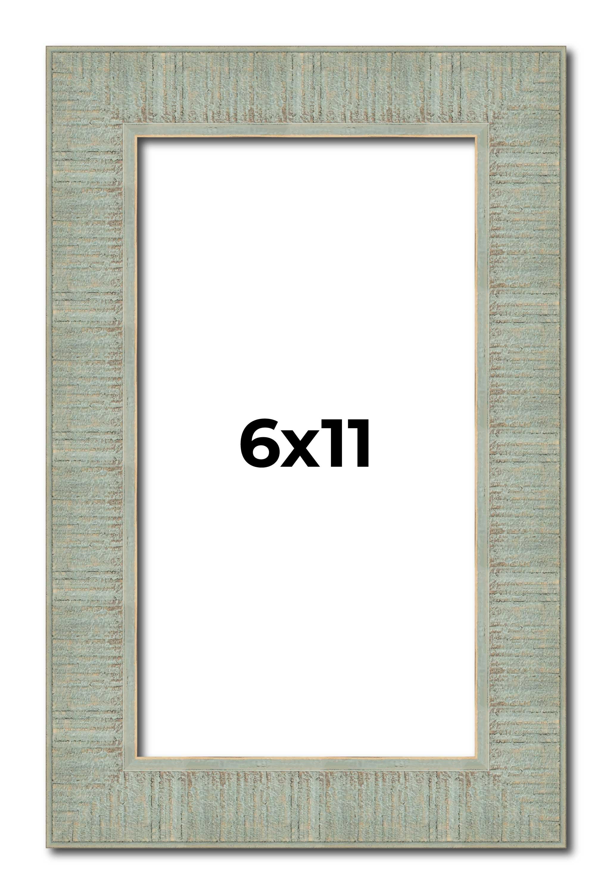 6x11 Frame Green Desert Pear Solid Wood Picture Frame | 1.625 Inch ...