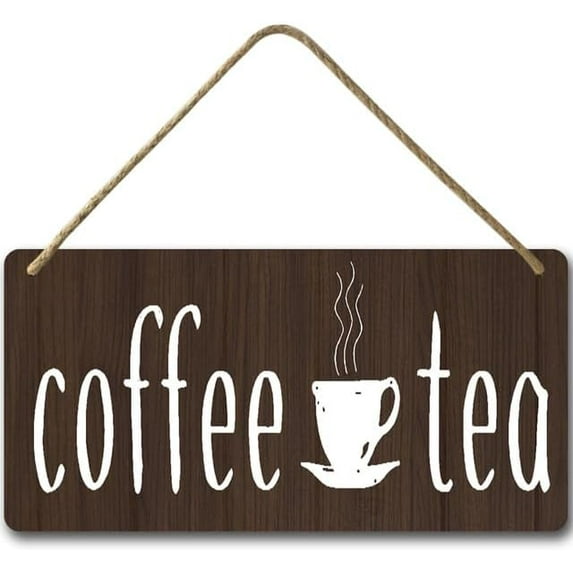 6x12 IN Coffee Bar Door Sign,Wooden Coffee Wall Hanging Sign,Coffee ...