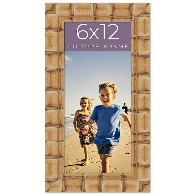 6x12 Frame Beige Real Wood Picture Frame Width 3 inches | Interior ...