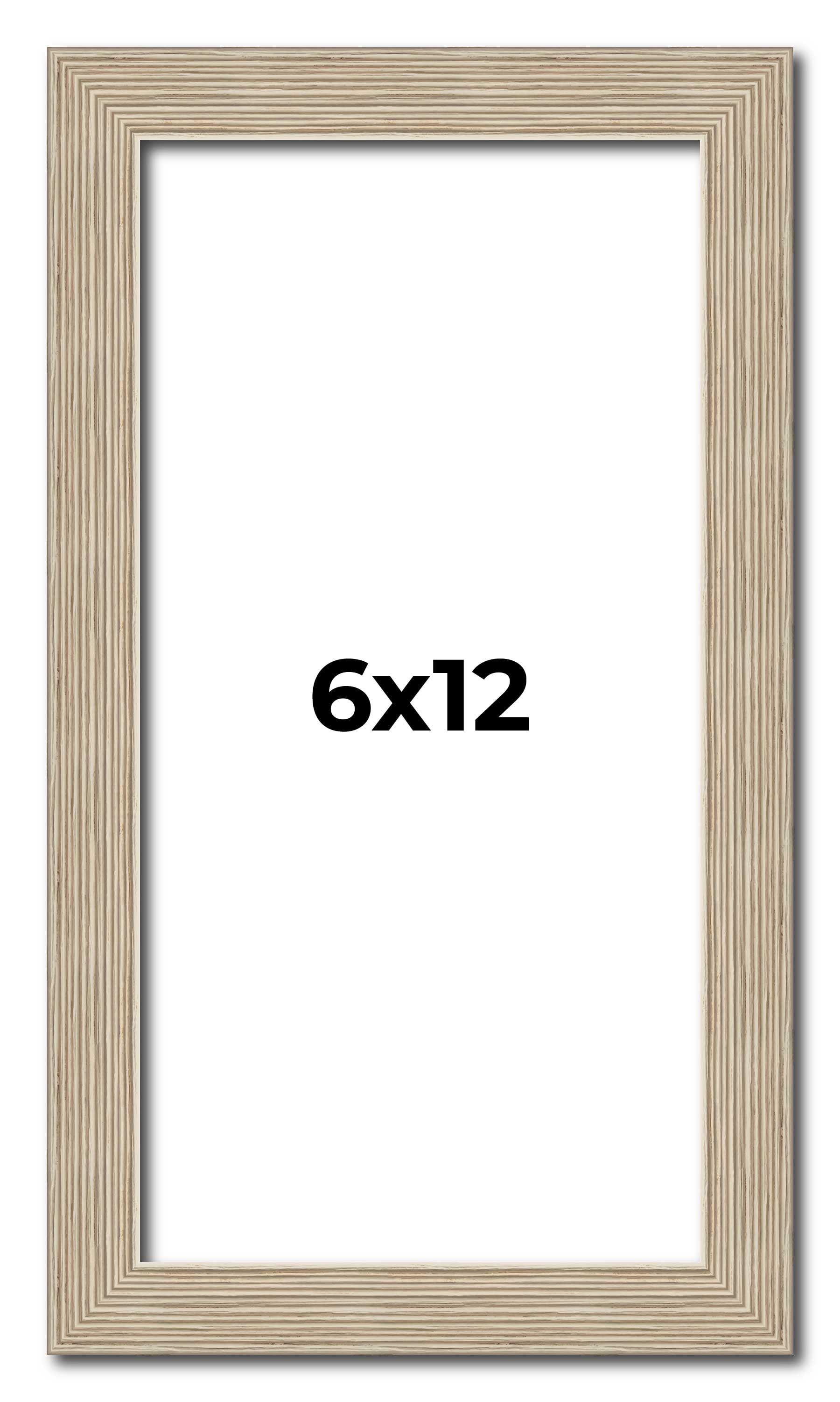 6x12 Frame Grey Solid Wood Picture Frame Width 1 Inches | Interior ...
