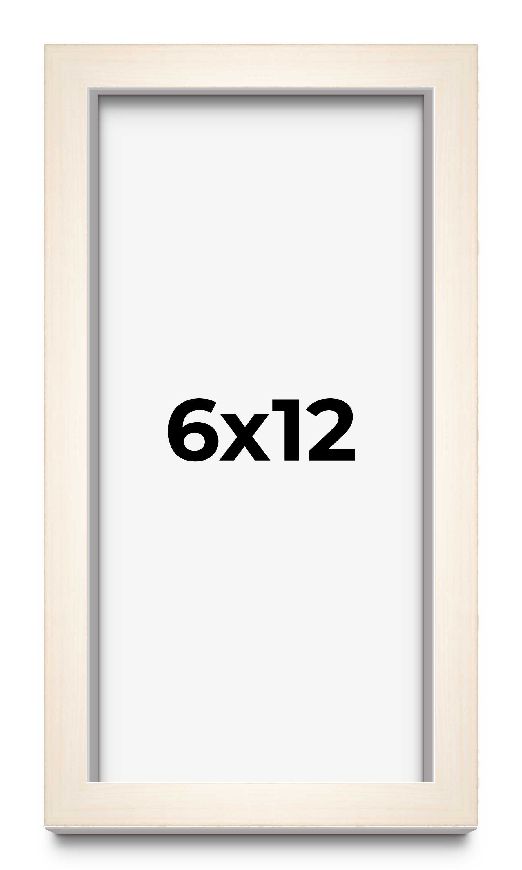 6x12 Frame White Wheat Solid Wood Picture Frame | Moulding Width 0.75 ...