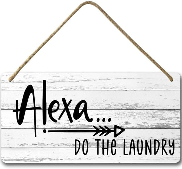 6x12 IN Alexa Do The Laundry-Funny Laundry Signs for Laundry Room,Home ...